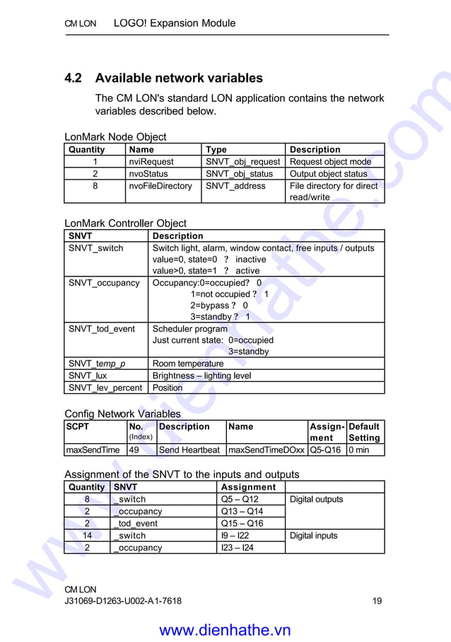 Siemens logo logo! expansion module cm lon | PDF