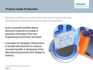 Siemens and MES (Manufacturing Execution System) | PDF