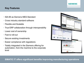Siemens and MES (Manufacturing Execution System) | PDF