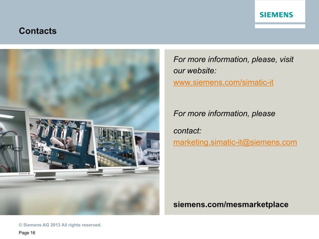 Siemens and MES (Manufacturing Execution System) | PDF | Manufacturing ...