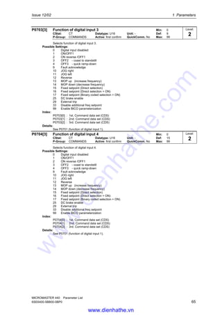 Siemens micro master 440 pli en-1202 | PDF