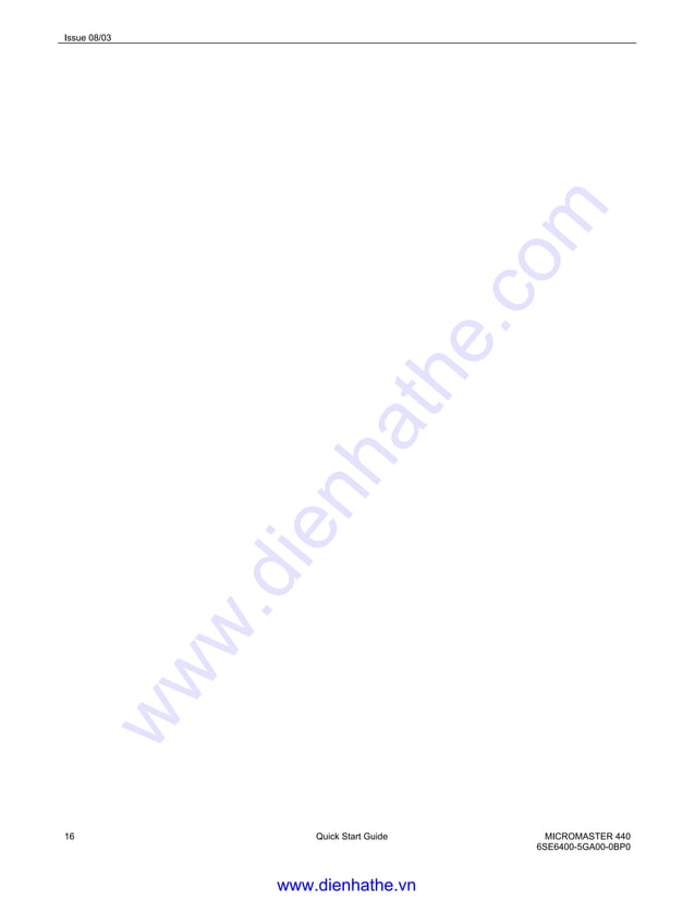 Siemens micro master 440 quick-start-guide | PDF
