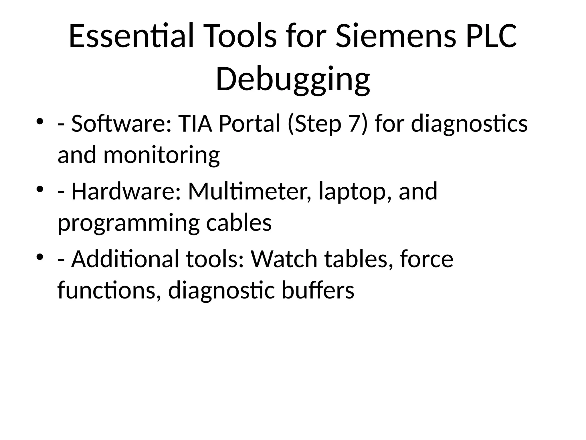 Siemens_PLC_Debugging_Troubleshooting.pptx Siemens_PLC_Debugging_Troubleshooting.pptx