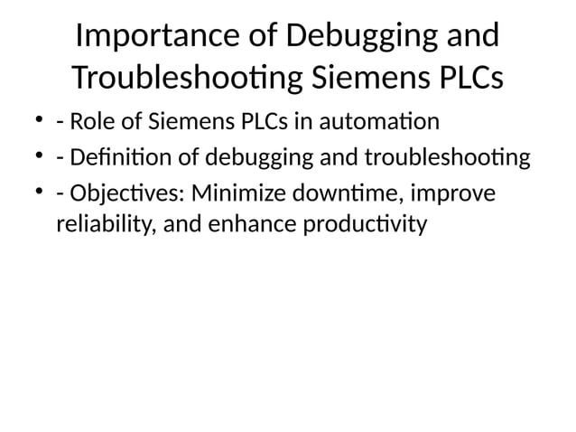 Siemens_PLC_Debugging_Troubleshooting.pptx