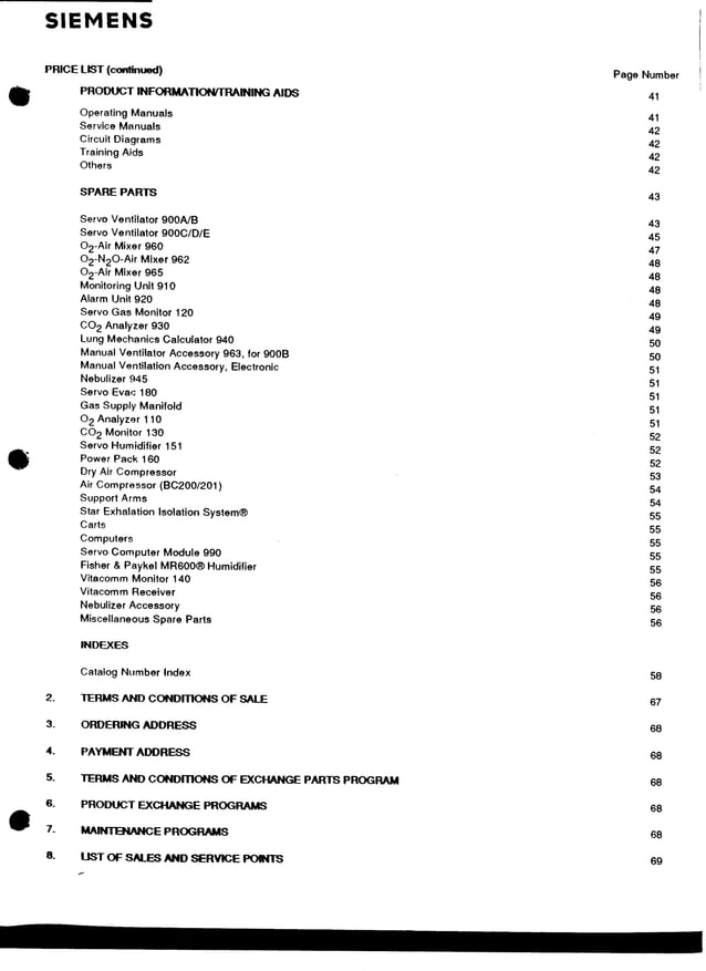 Siemens product & accessory price list | PDF