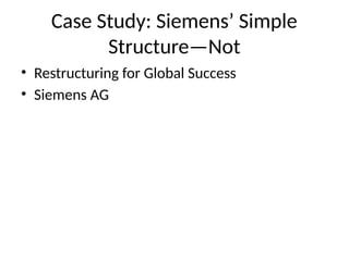 Siemens_Restructuring case study ppt.... | PPTX