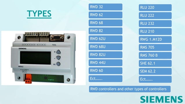 SIEMENS RWD CONTROLLER SERIES | PPTX