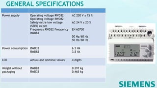SIEMENS RWD CONTROLLER SERIES | PPTX