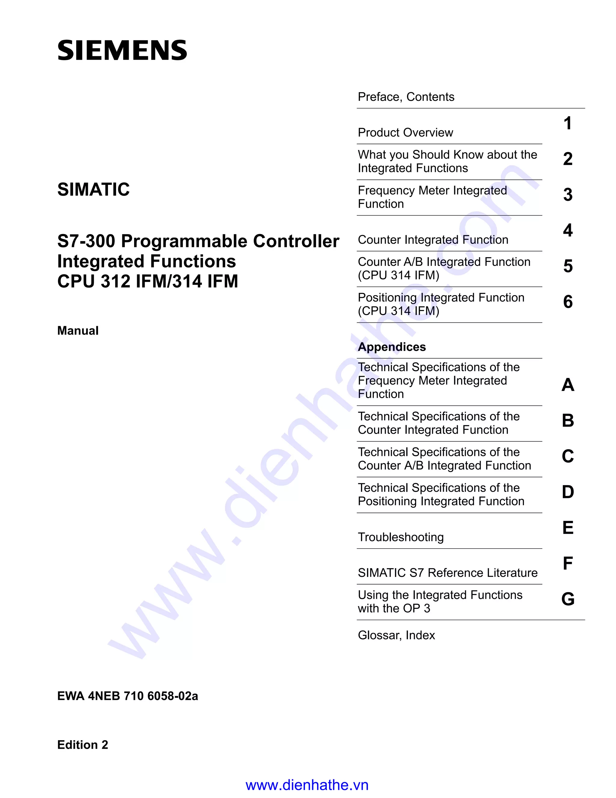 Siemens s7 300-400-integrated function mudule | PDF