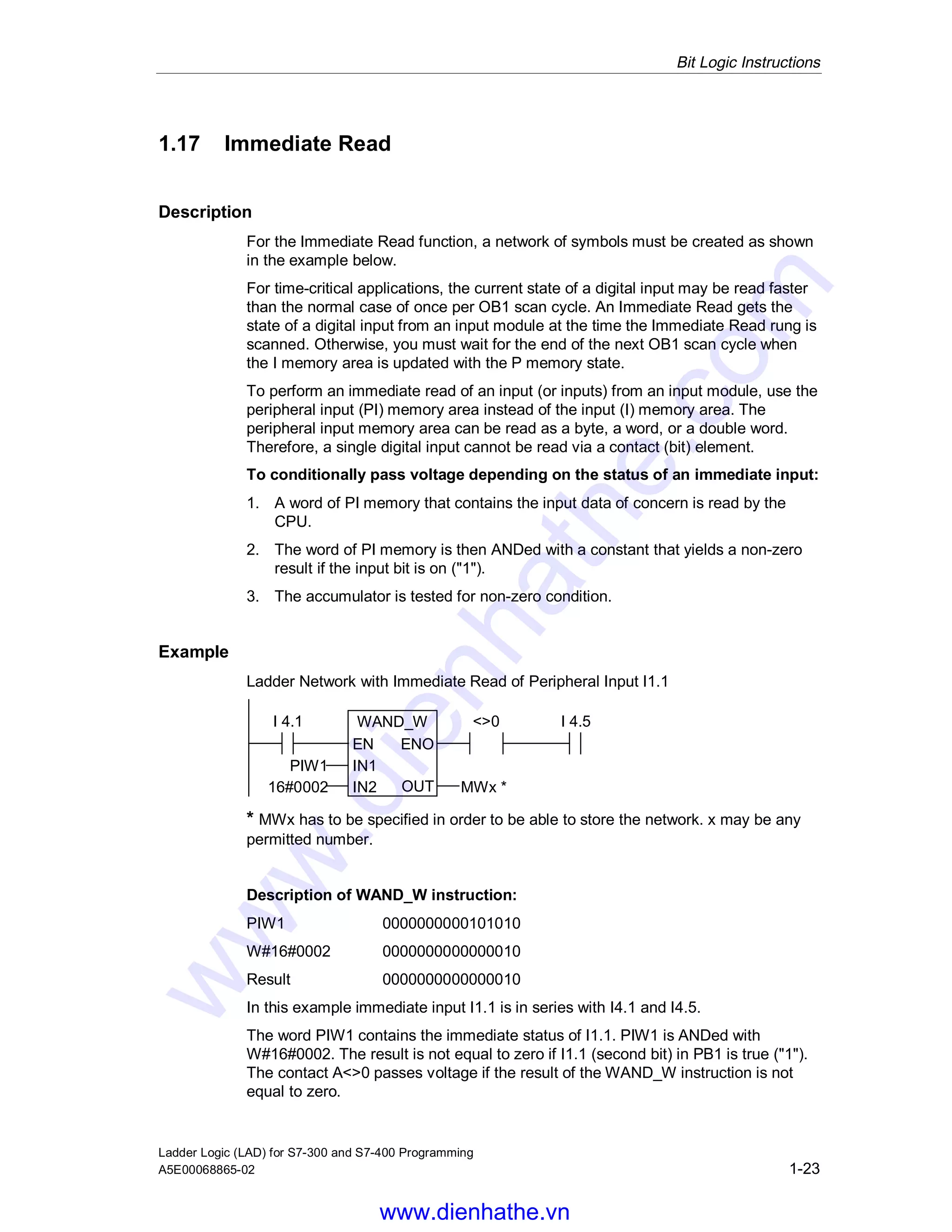 Siemens s7 300-400-ladder logic (lad) for s7-300 and s7-400 programming ...
