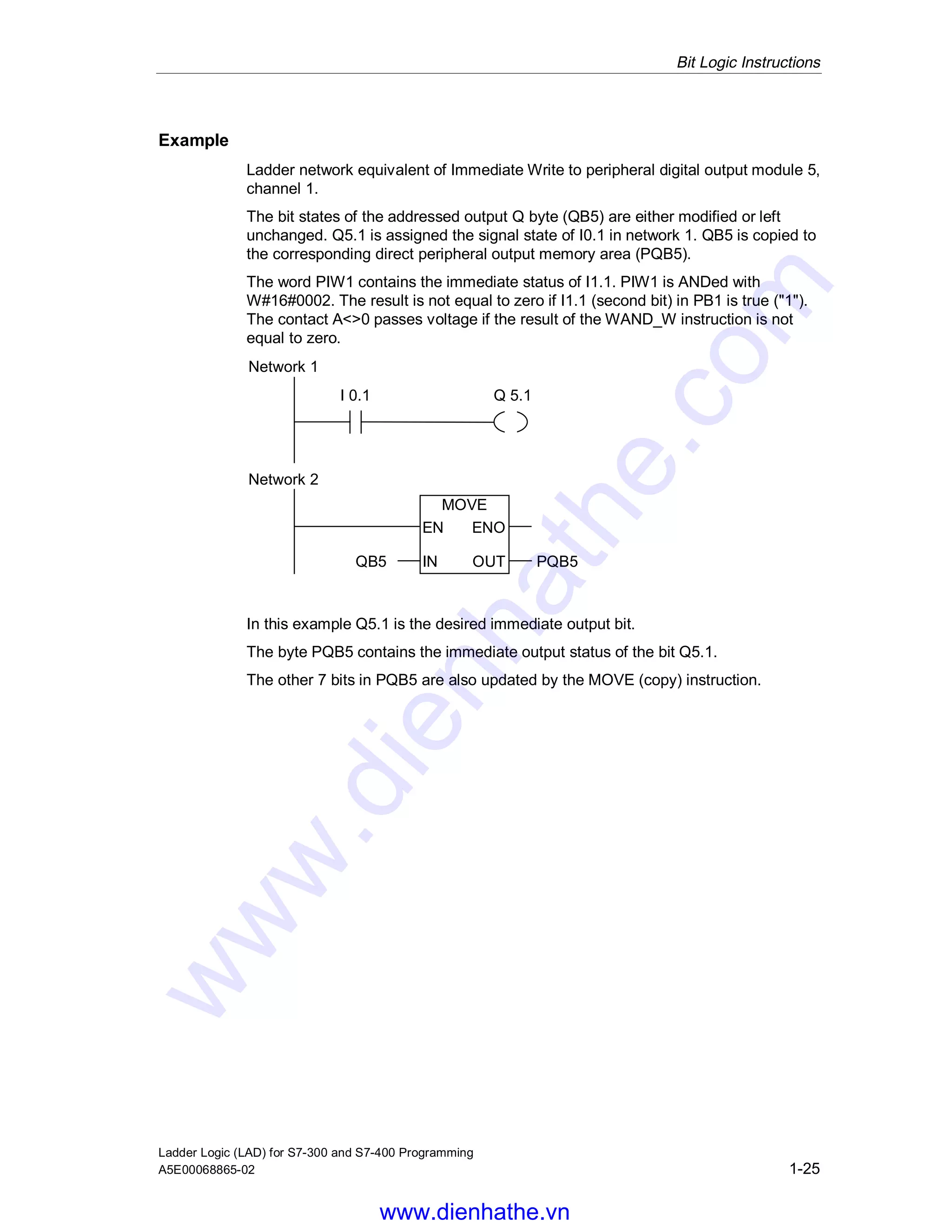 Siemens s7 300-400-ladder logic (lad) for s7-300 and s7-400 programming ...