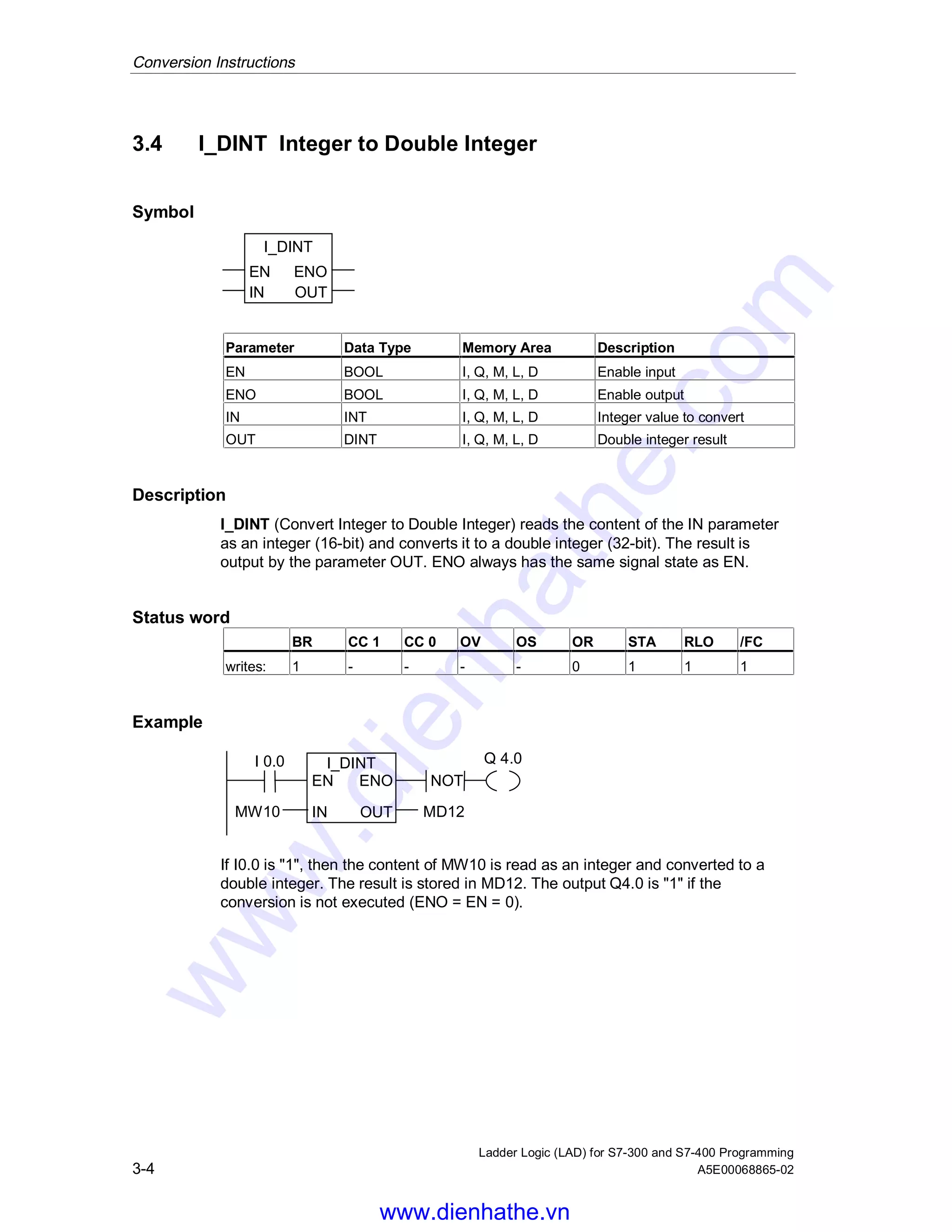 Siemens s7 300-400-ladder logic (lad) for s7-300 and s7-400 programming ...