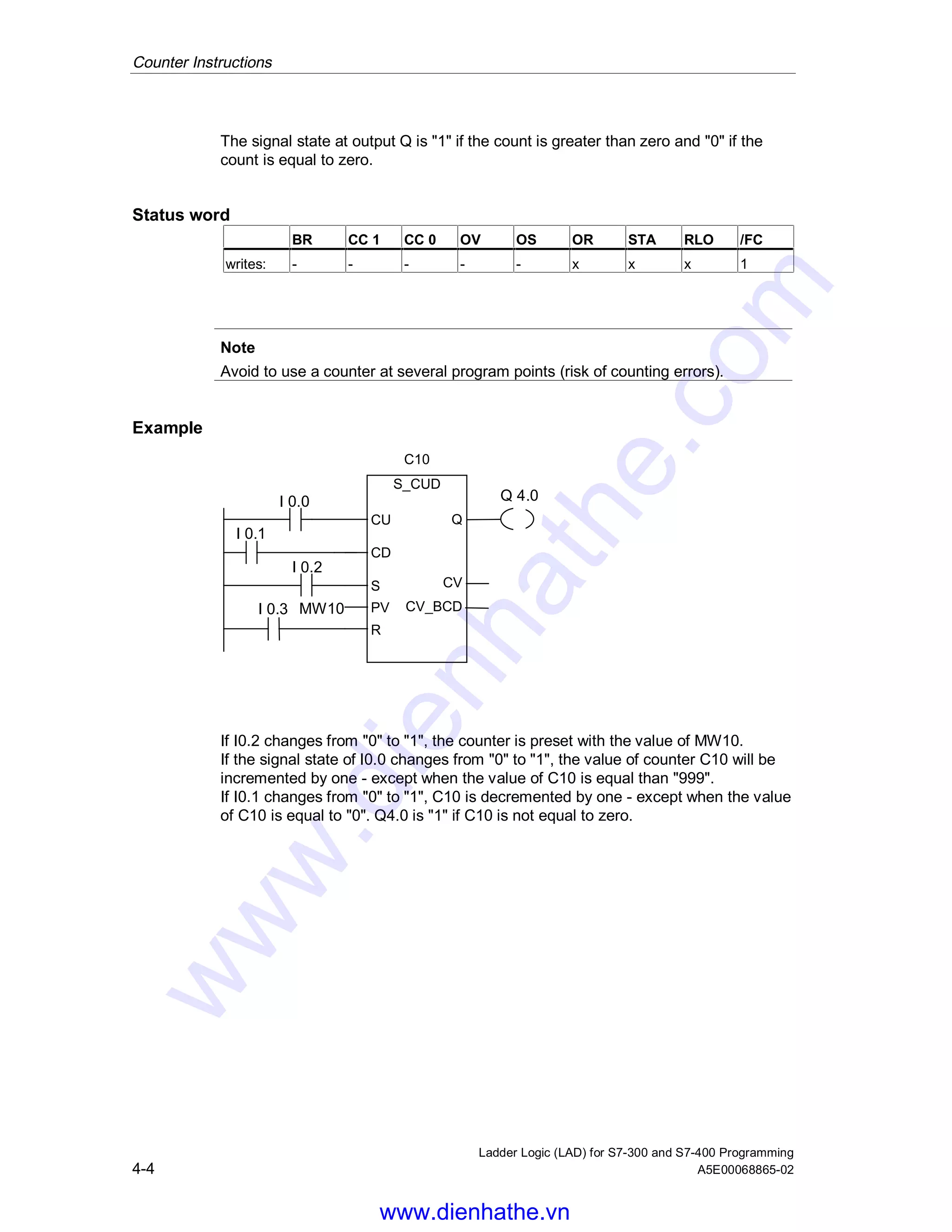 Siemens s7 300-400-ladder logic (lad) for s7-300 and s7-400 programming ...