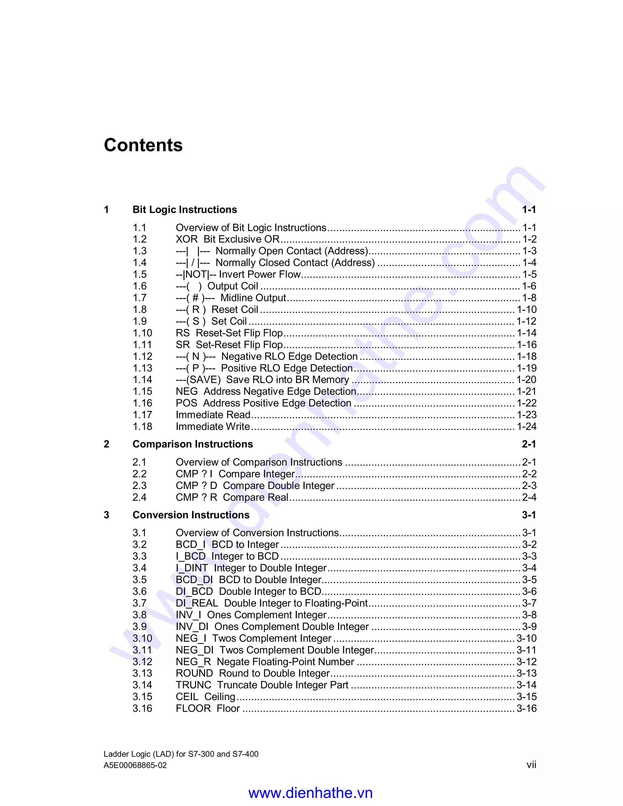 Siemens s7 300-400-ladder logic (lad) for s7-300 and s7-400 programming ...