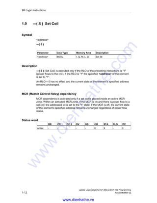 Siemens s7 300-400-ladder logic (lad) for s7-300 and s7-400 programming | PDF