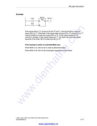 Siemens s7 300-400-ladder logic (lad) for s7-300 and s7-400 programming | PDF