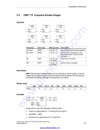 Siemens s7 300-400-ladder logic (lad) for s7-300 and s7-400 programming ...