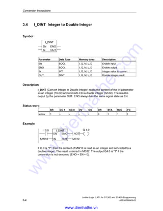 Siemens s7 300-400-ladder logic (lad) for s7-300 and s7-400 programming | PDF