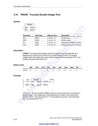 Siemens s7 300-400-ladder logic (lad) for s7-300 and s7-400 programming | PDF