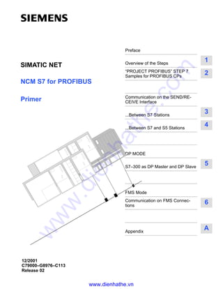 Siemens s7 300-400-ncm s7 for profibus | PDF