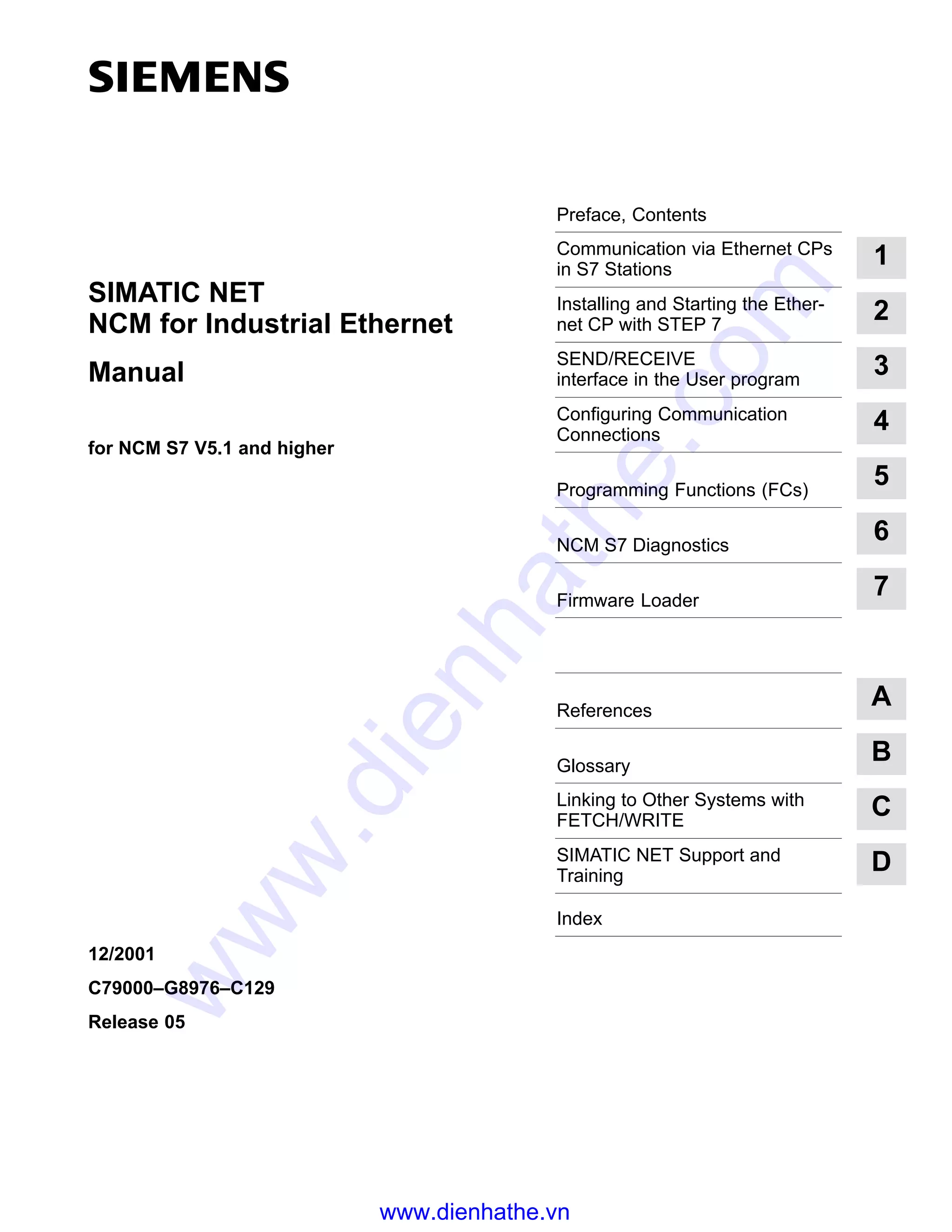 Siemens s7 300-400-simatic net - ncm for industrial ethernet | PDF