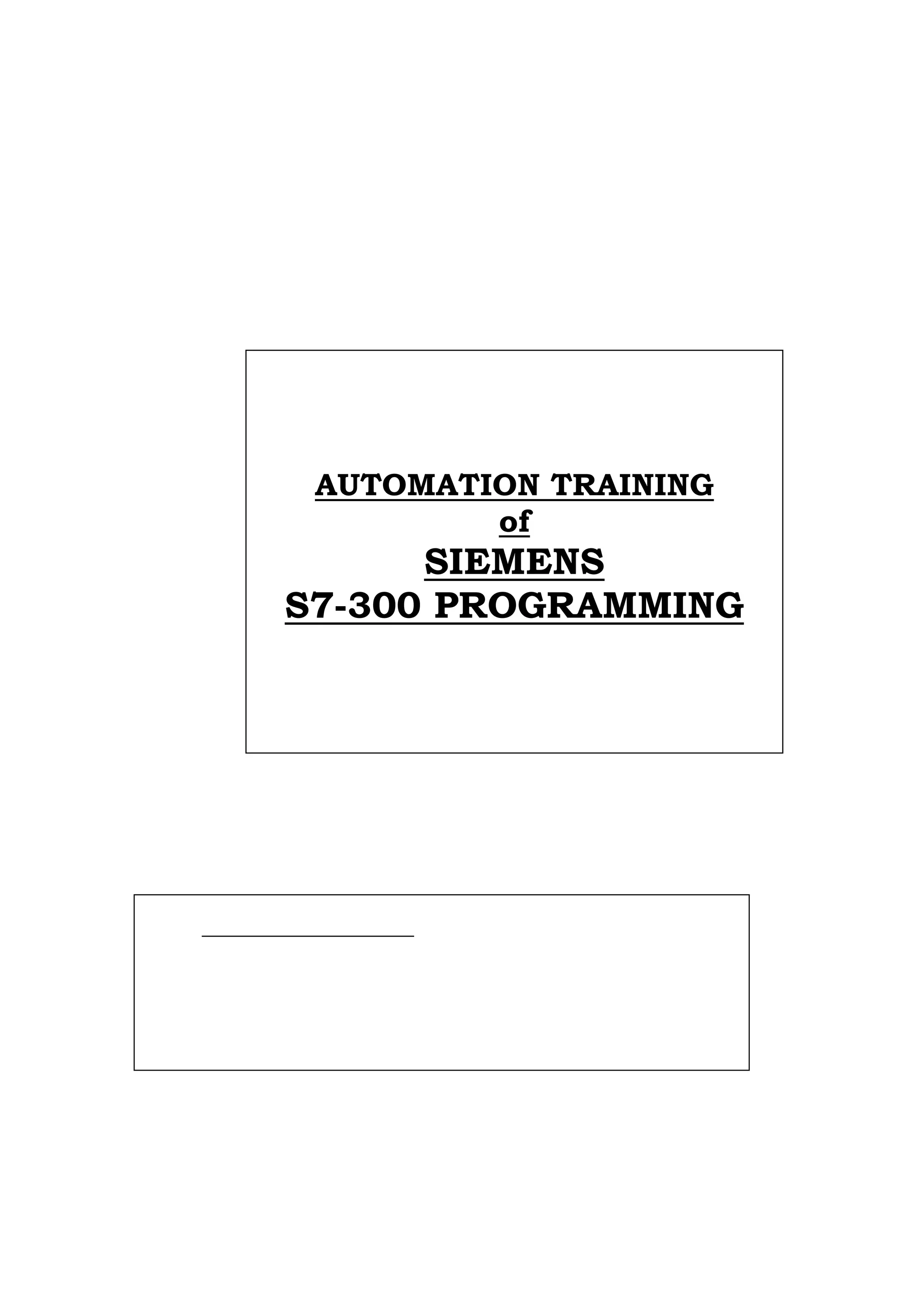 Siemens s7 300 programming | PDF