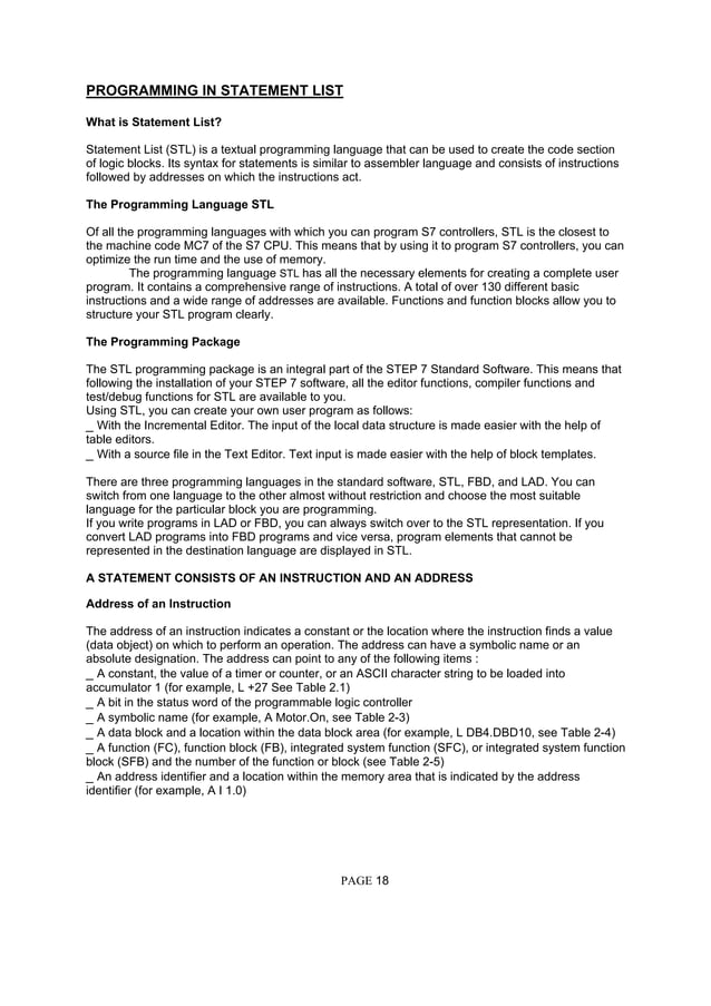 Siemens S7 300 Programming Pdf