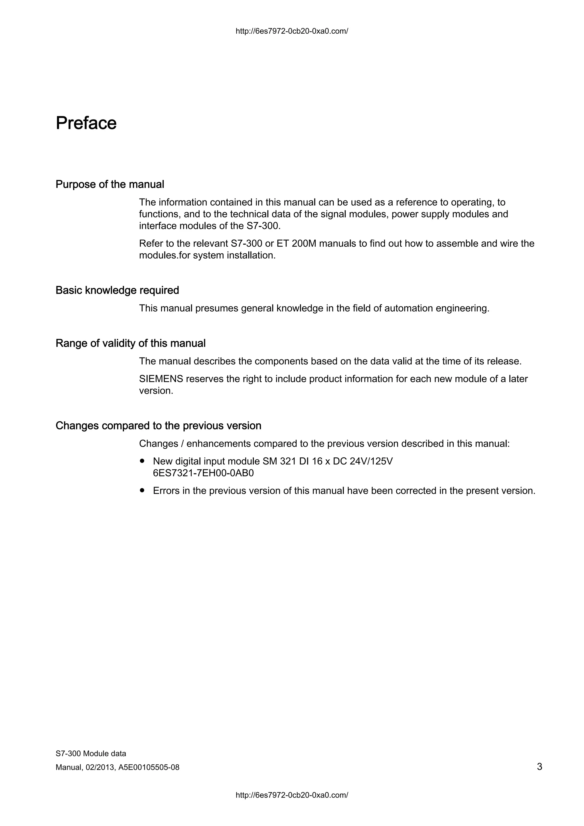 Siemens S7 300 Module Data Manual Pdf