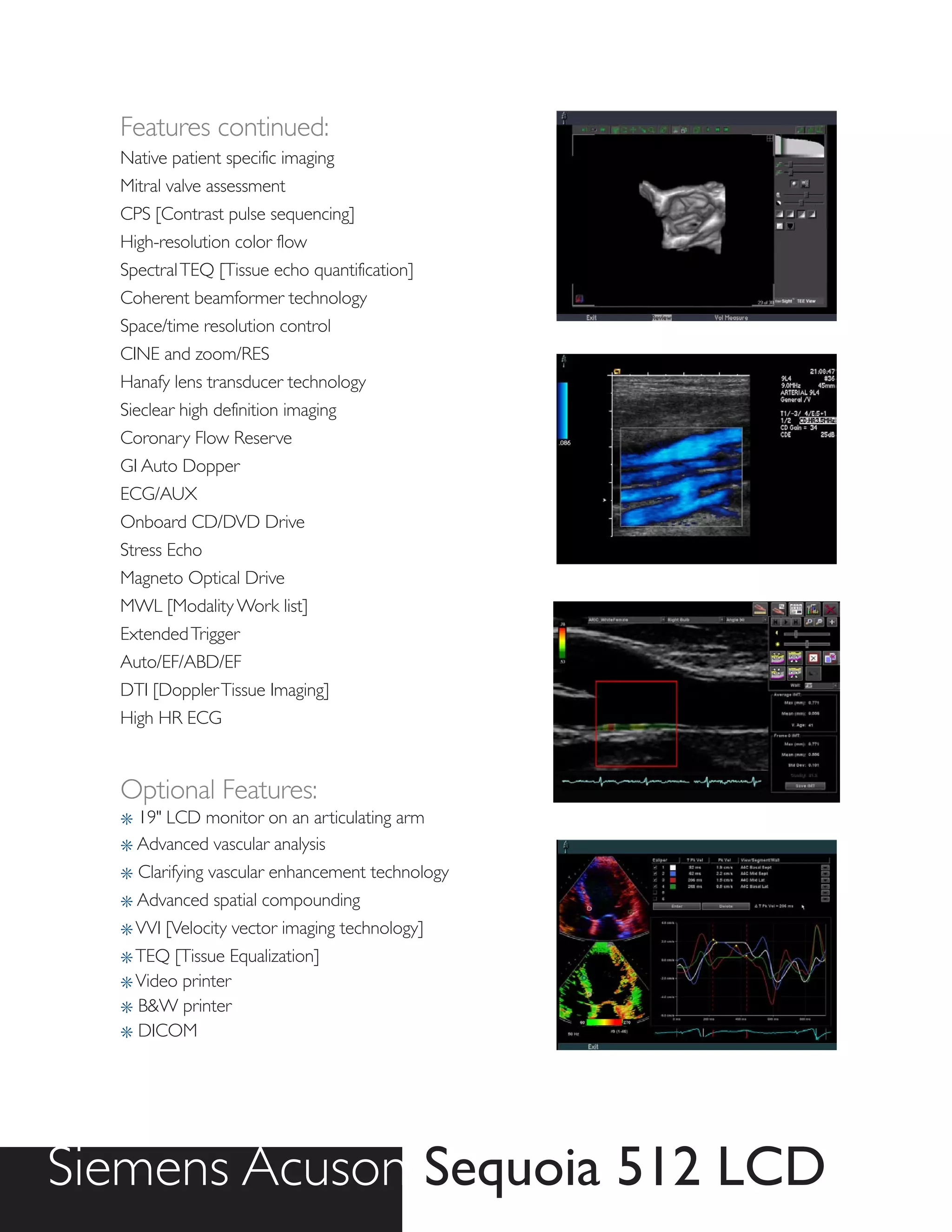 Siemens sequoia lcd | PDF