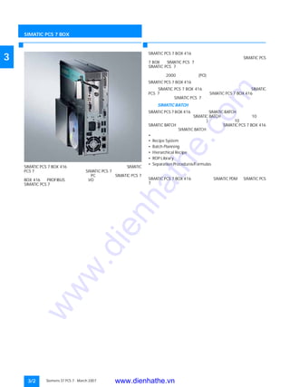 Siemens simatic simatic pcs 7 | PDF