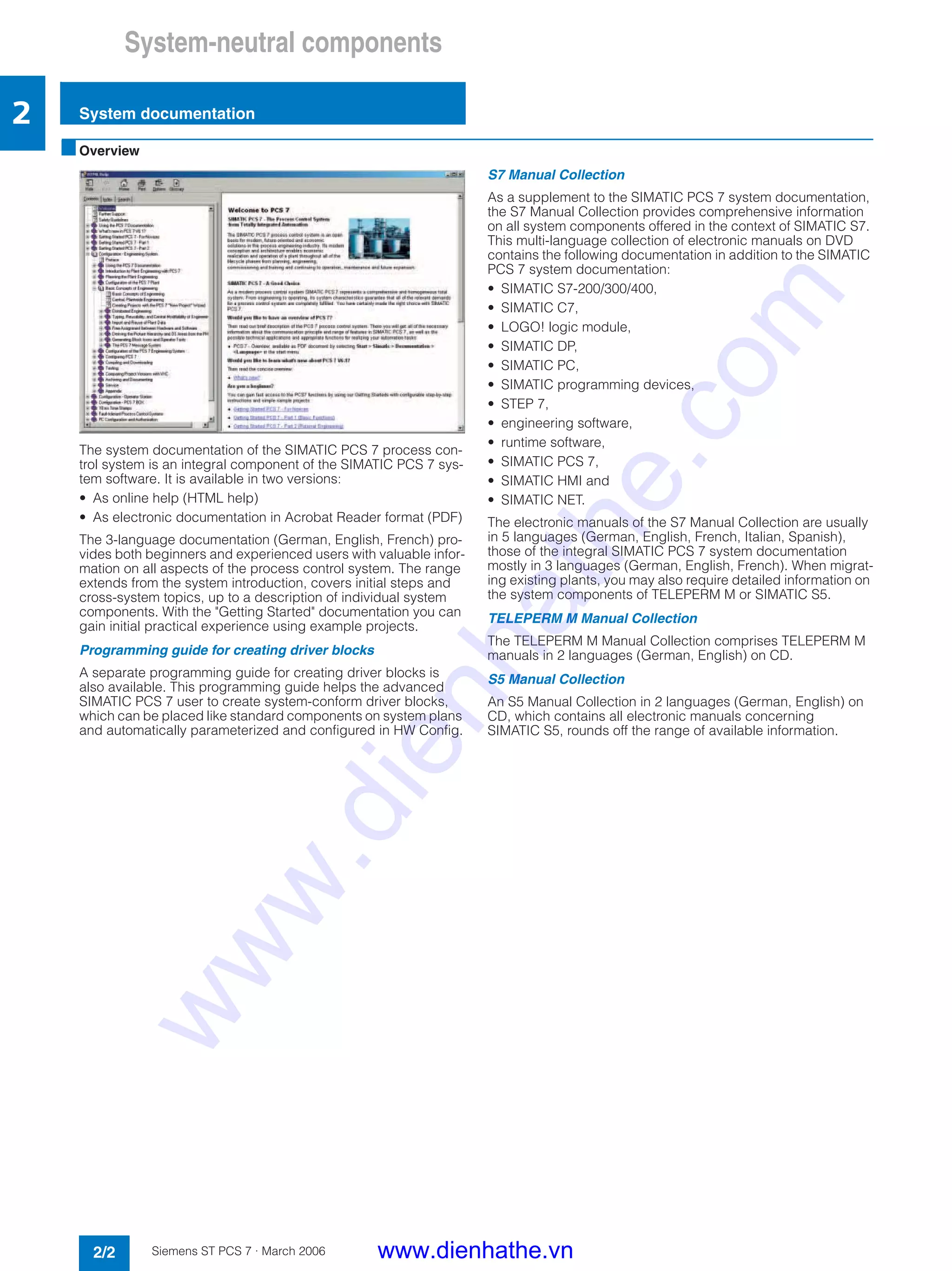 Siemens simatic simatic pcs 7 standardcatalog st pcs 7 v6.1 | PDF