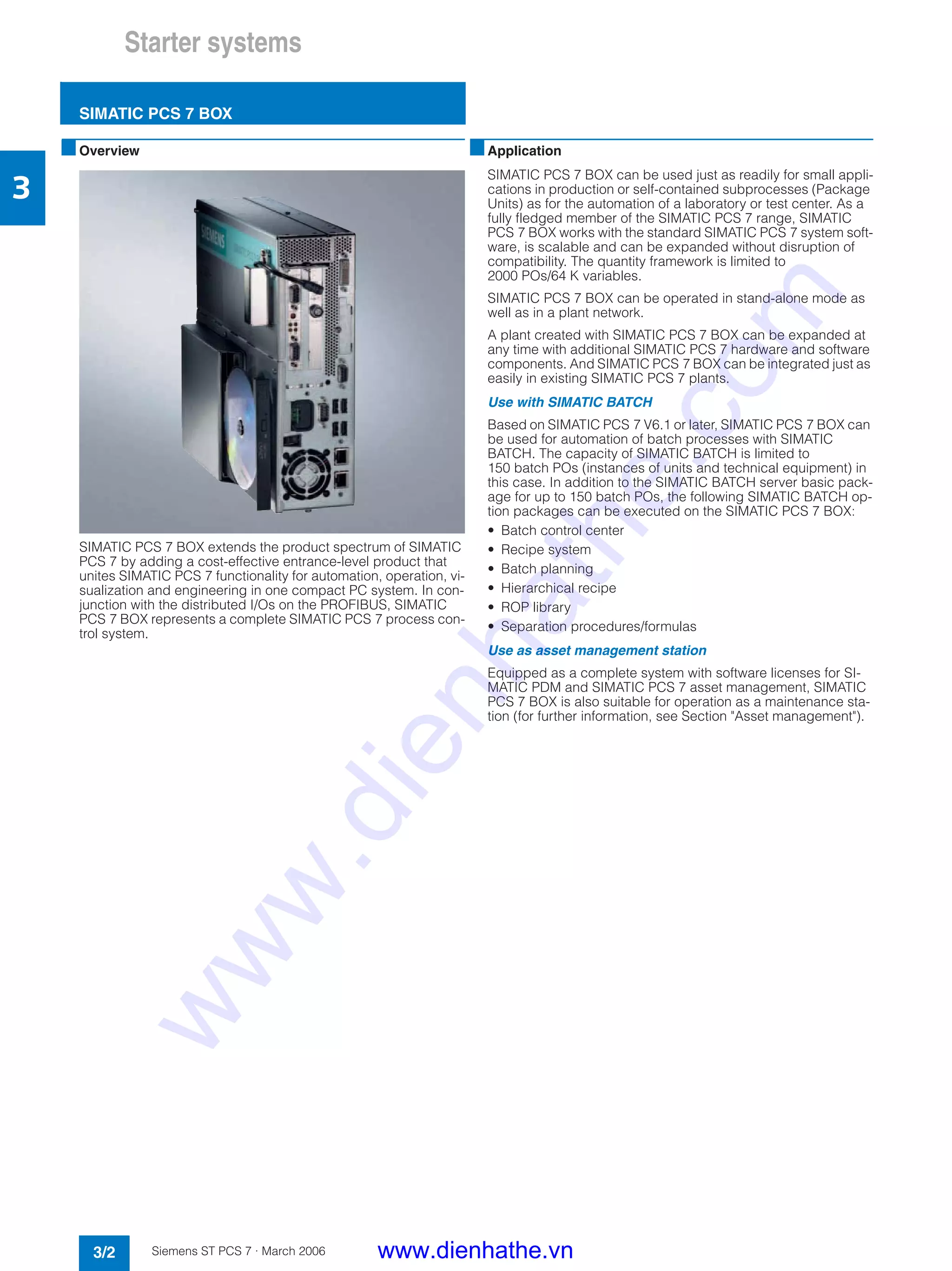 Siemens simatic simatic pcs 7 standardcatalog st pcs 7 v6.1 | PDF