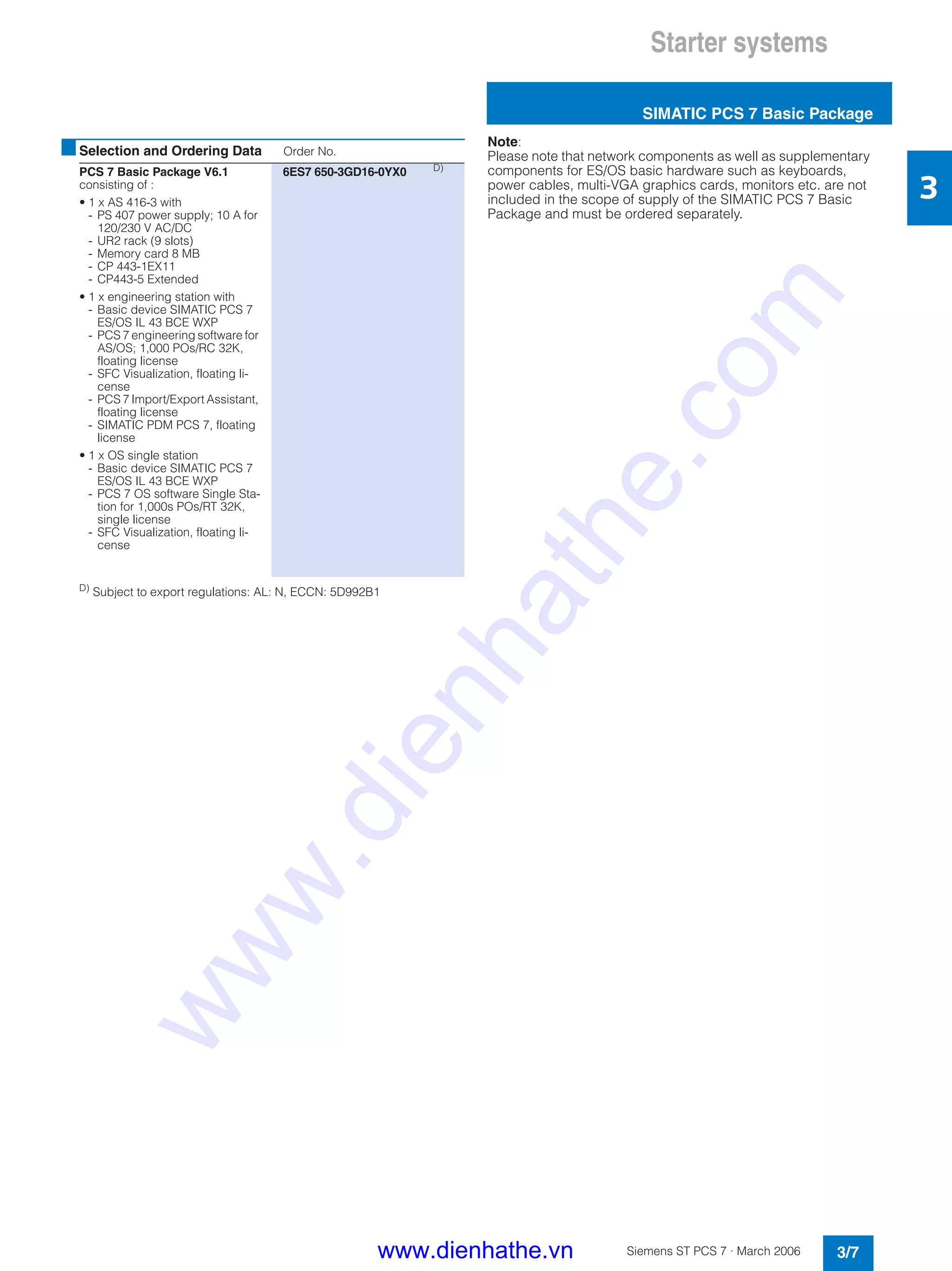 Siemens simatic simatic pcs 7 standardcatalog st pcs 7 v6.1 | PDF