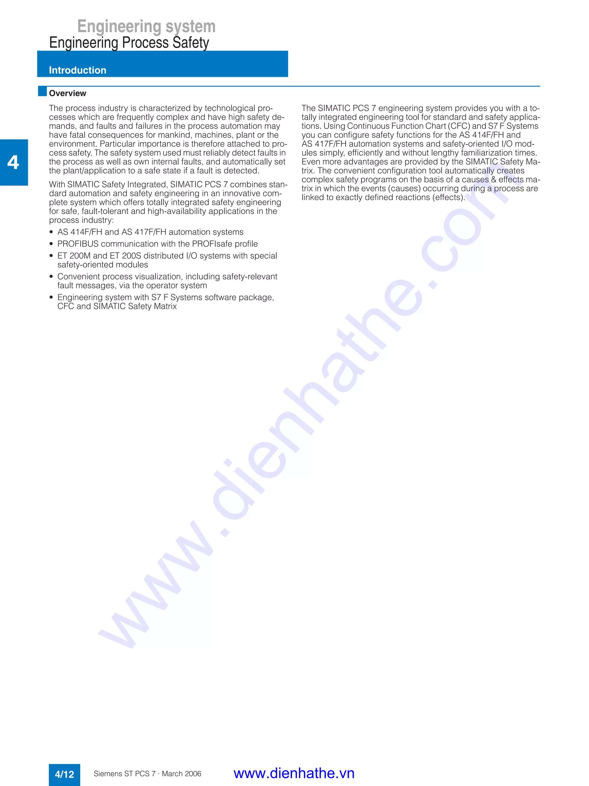 Siemens simatic simatic pcs 7 standardcatalog st pcs 7 v6.1 | PDF