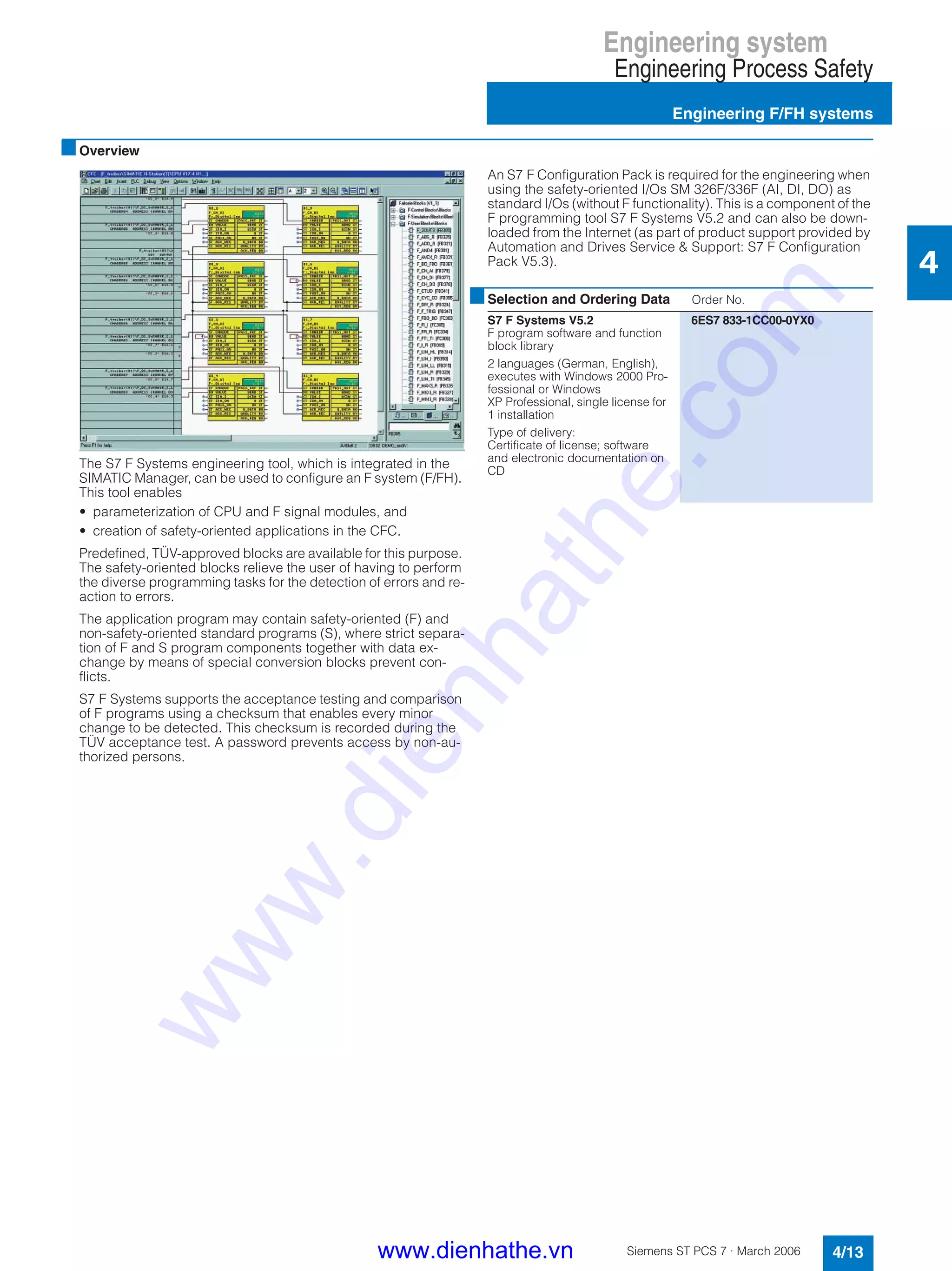 Siemens simatic simatic pcs 7 standardcatalog st pcs 7 v6.1 | PDF