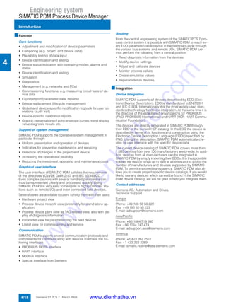 Siemens simatic simatic pcs 7 standardcatalog st pcs 7 v6.1 | PDF