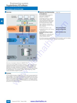 Siemens simatic simatic pcs 7 standardcatalog st pcs 7 v6.1 | PDF