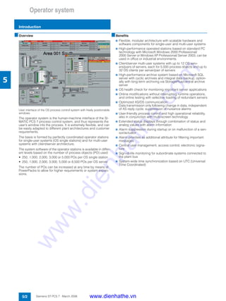 Siemens simatic simatic pcs 7 standardcatalog st pcs 7 v6.1 | PDF