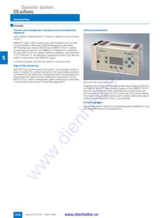 Siemens simatic simatic pcs 7 standardcatalog st pcs 7 v6.1 | PDF