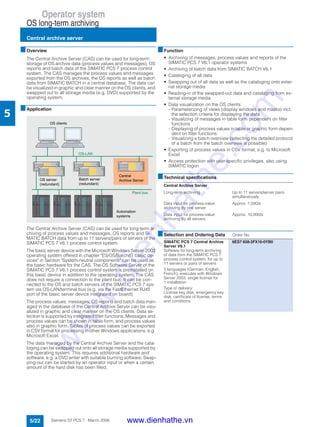 Siemens simatic simatic pcs 7 standardcatalog st pcs 7 v6.1 | PDF