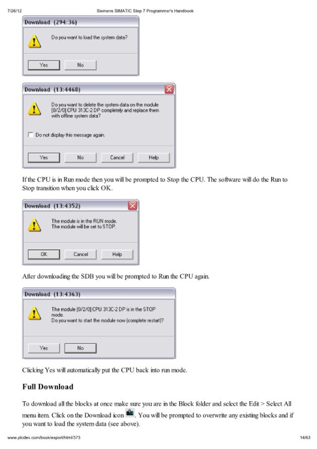 Siemens simatic step_7_programmers_handbook | PDF