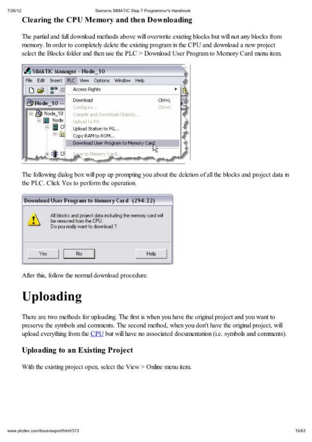 Siemens simatic step_7_programmers_handbook | PDF