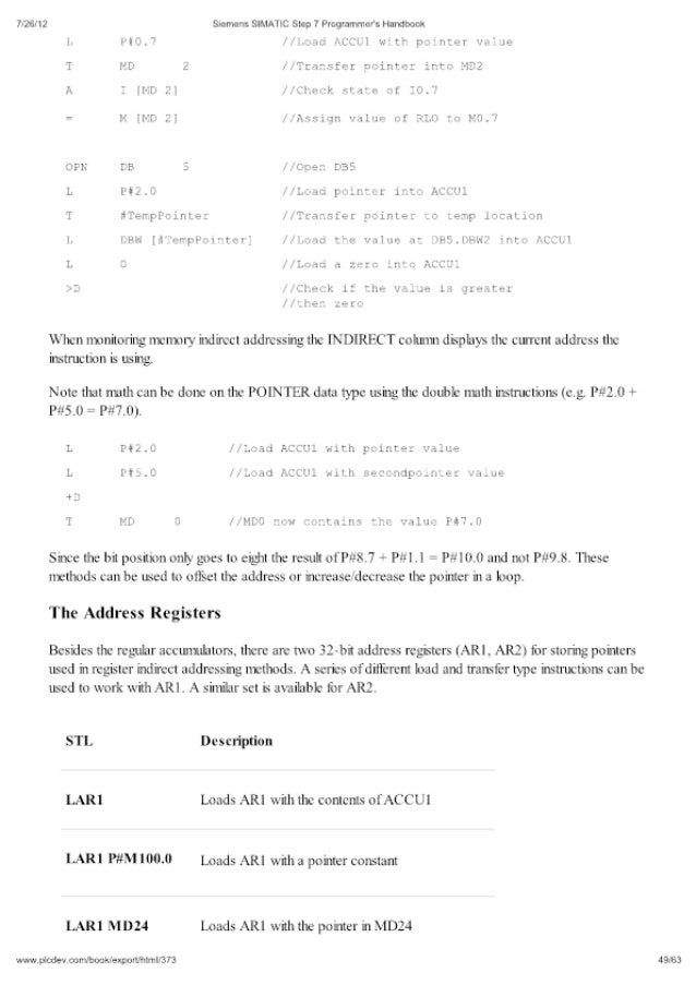 Siemens simatic step_7_programmers_handbook | PDF