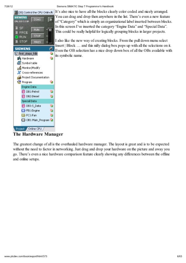Siemens simatic step_7_programmers_handbook | PDF