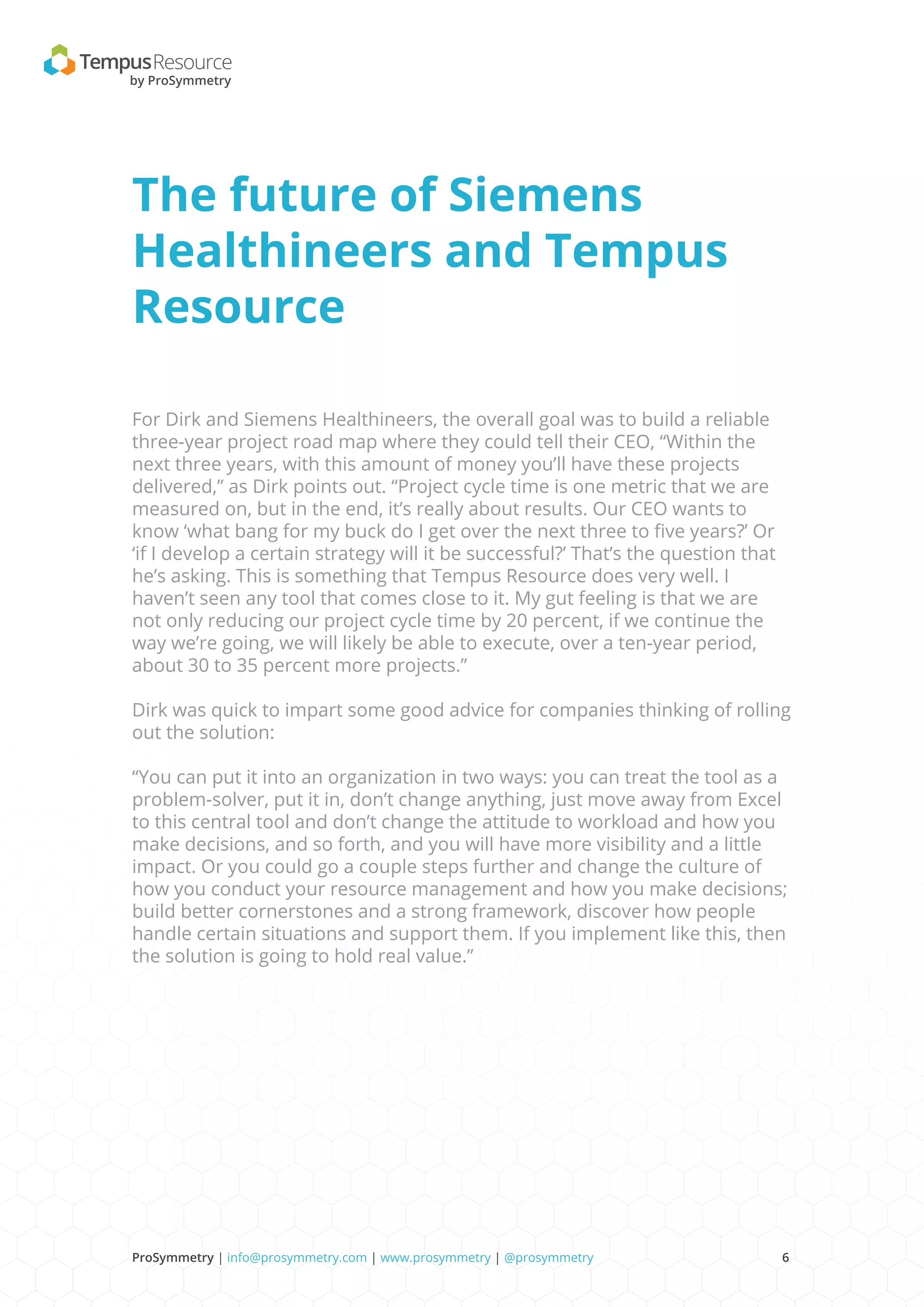 Siemens Resource Planning Case Study | PDF