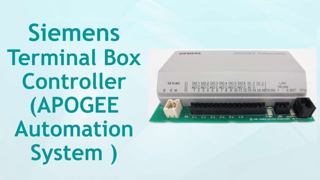 Siemens Terminal Box Controller (APOGEE Automation System ) | PPTX ...