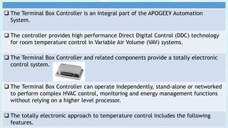 Siemens Terminal Box Controller (APOGEE Automation System ) | PPTX