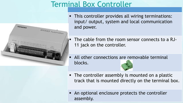 Siemens Terminal Box Controller (APOGEE Automation System ) | PPTX ...