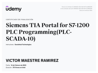 Siemens TIA Portal for S7-1200 PLC Programming(PLC-SCADA-10) | PPT