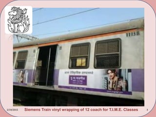 Siemens train vinyl wrapping, full train painting in central, western ...
